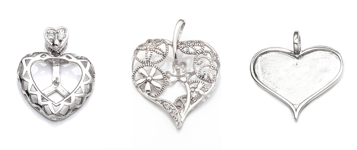 Heart Pendant Settings – SilviaFindings
