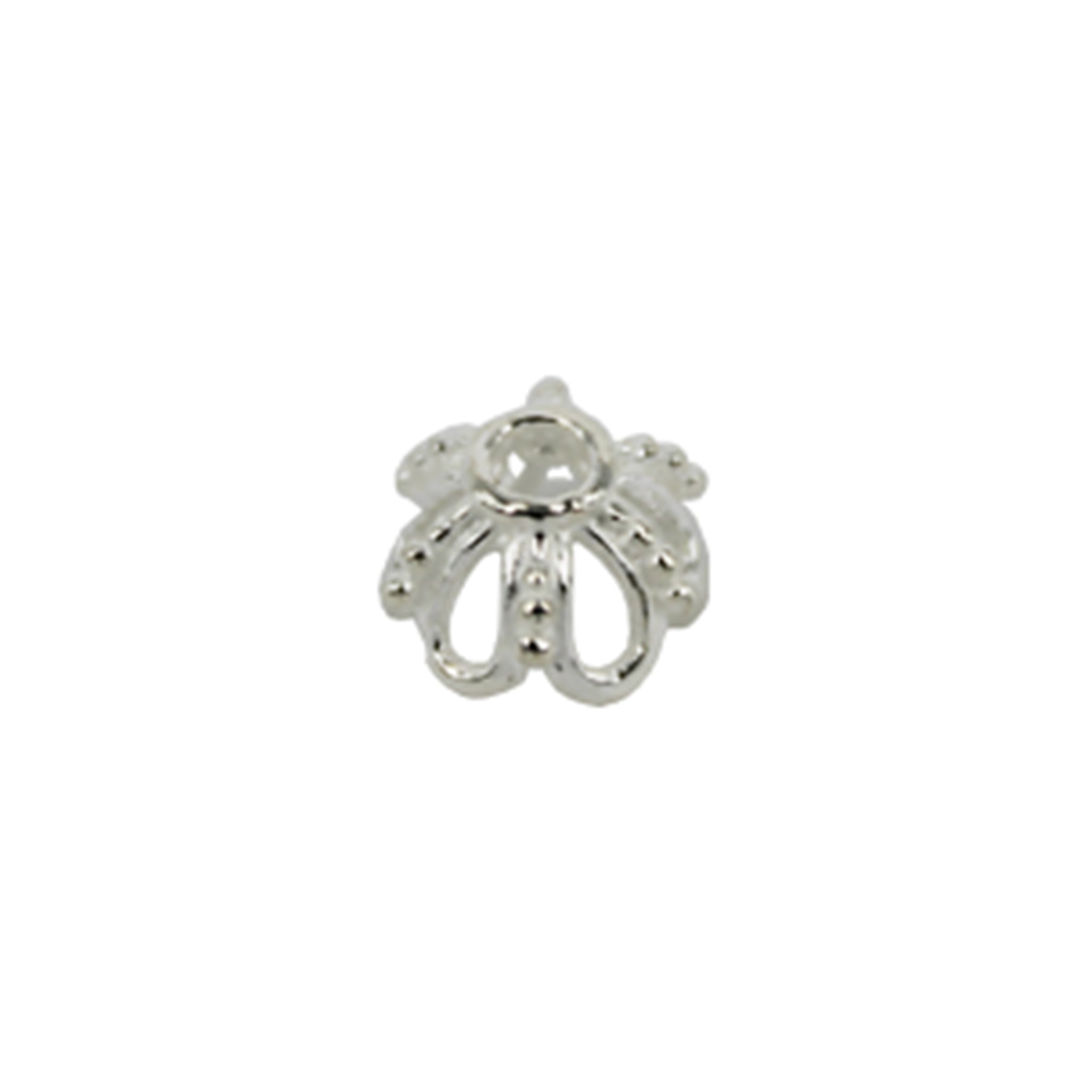 Tear Drop Bead Cap in Sterling Silver 6.7mm – SilviaFindings