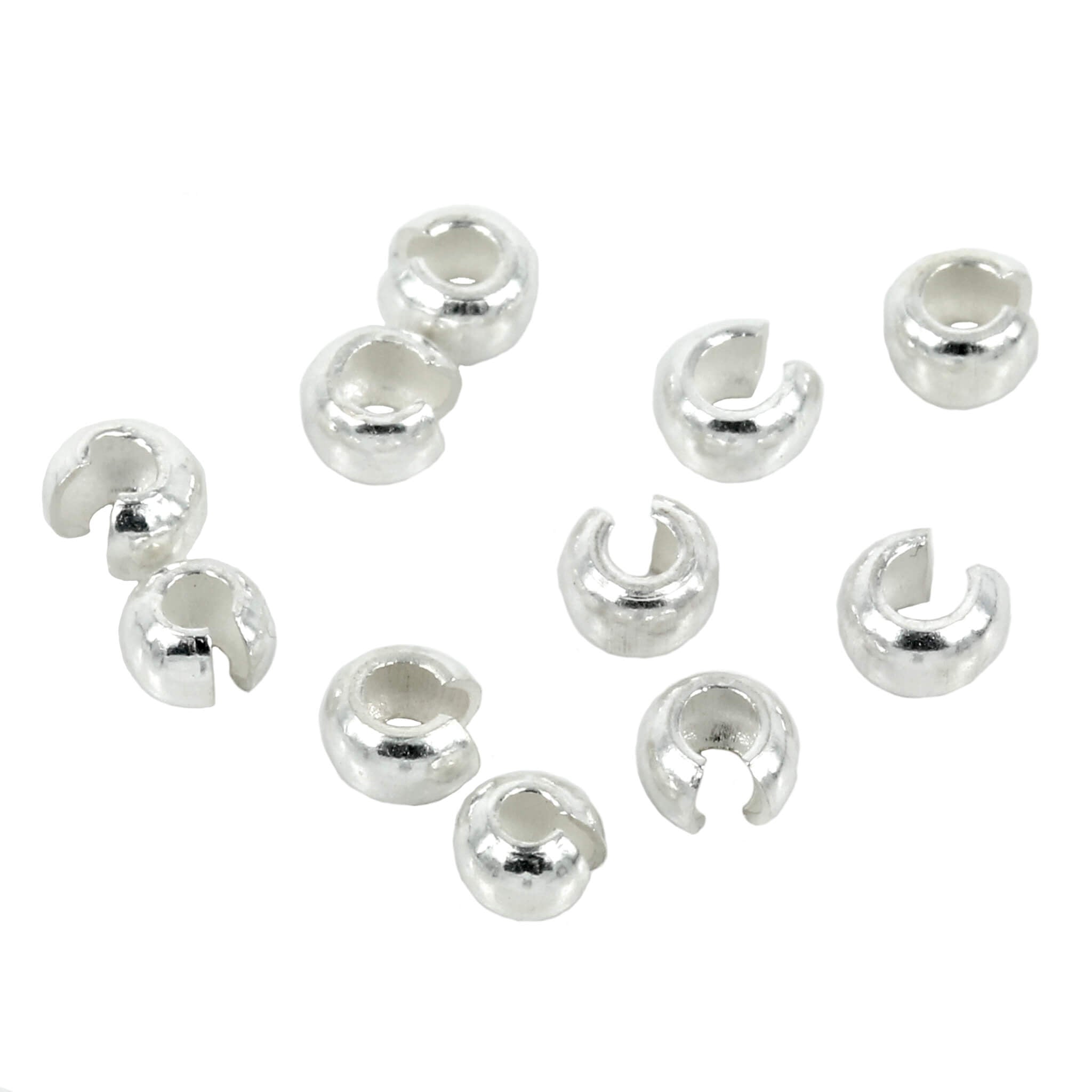 Crimp Covers in Sterling Silver – SilviaFindings