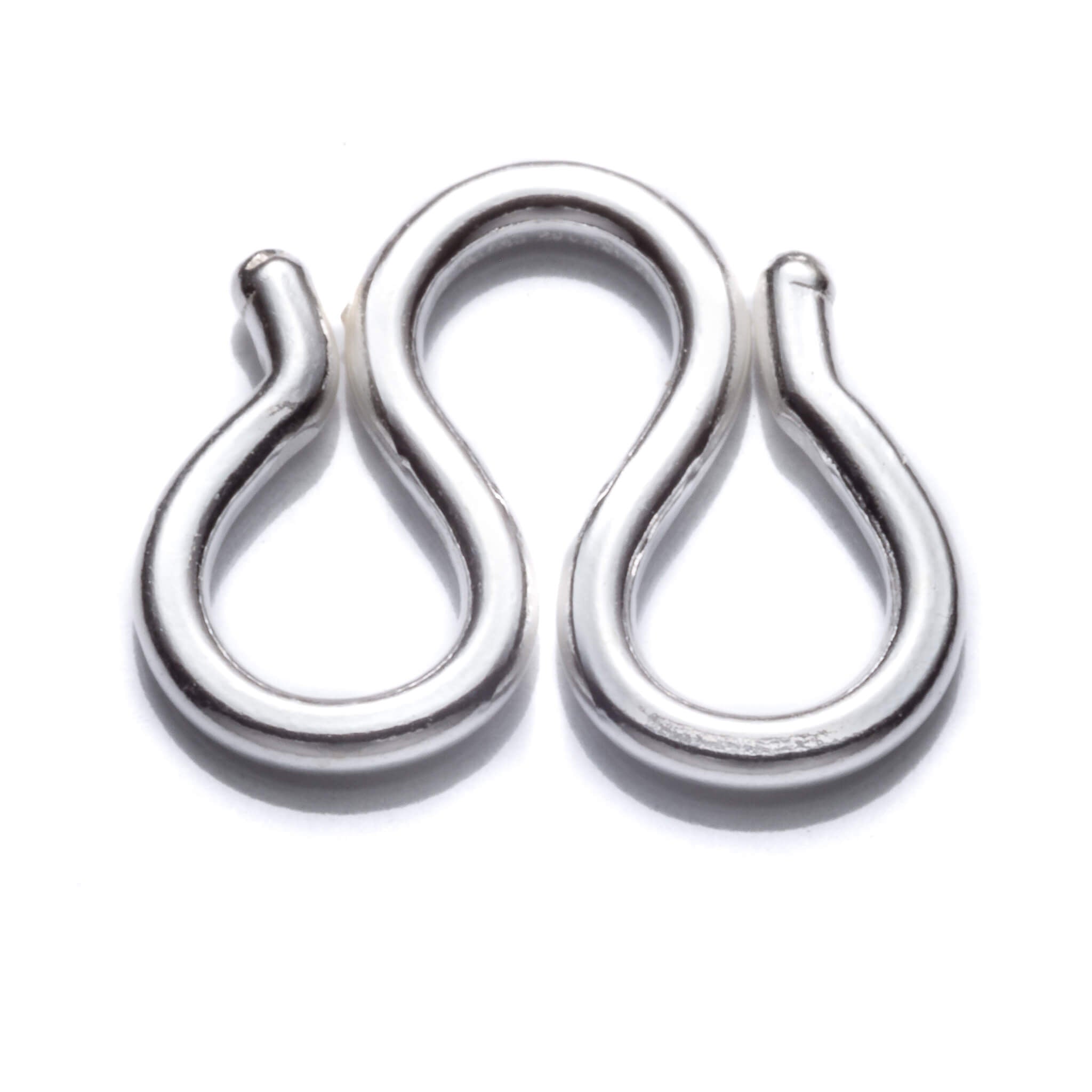 Hook Clasp in Sterling Silver 14x36.4mm 17 Gauge – SilviaFindings