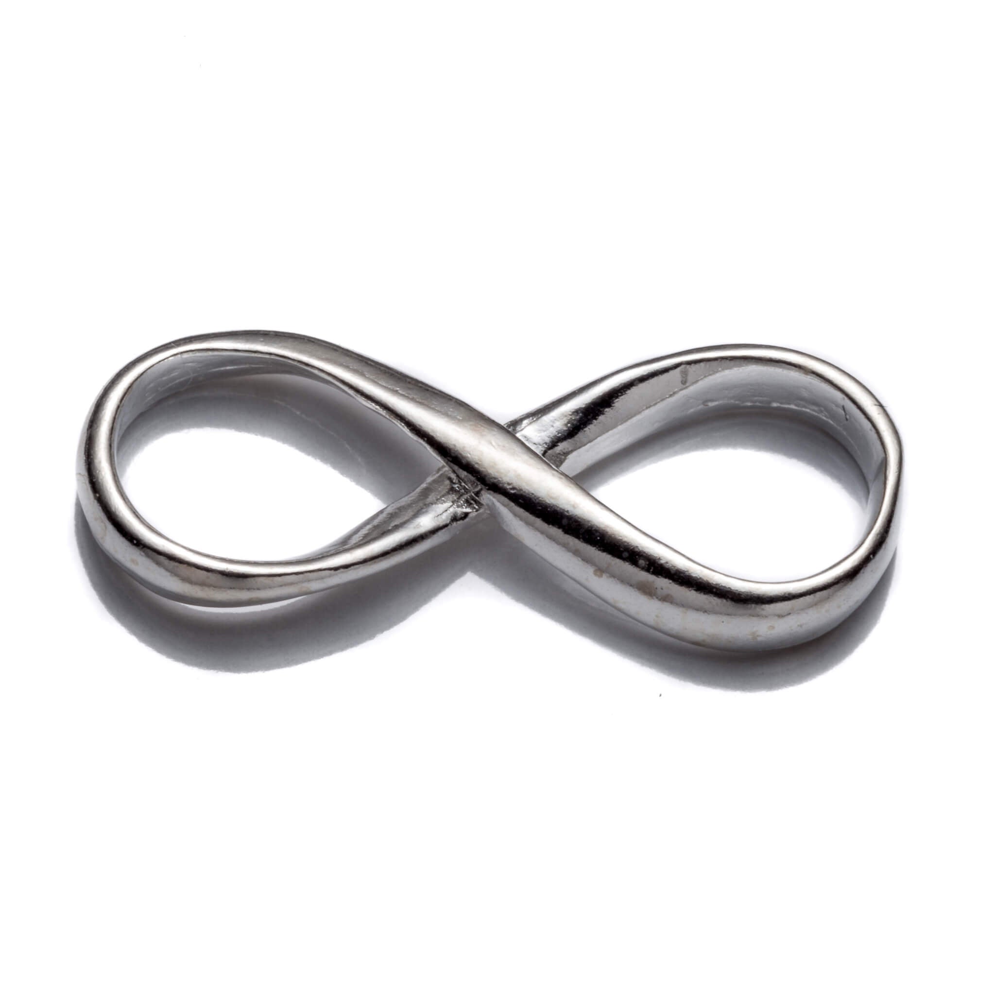 Infinity Connector in Sterling Silver 19x7mm – SilviaFindings
