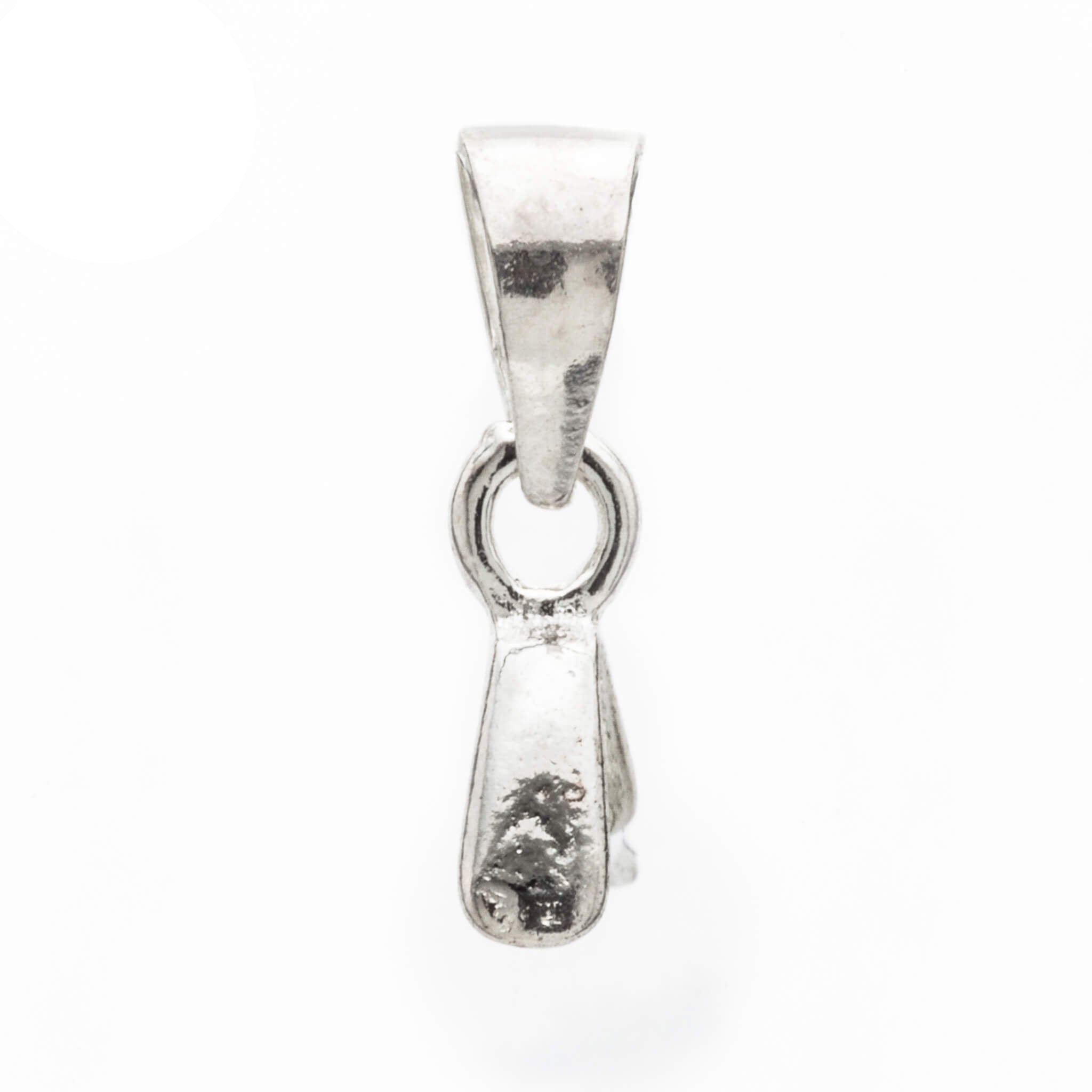 Tapered Pinch Bail with Ring in Sterling Silver - Various Sizes ...