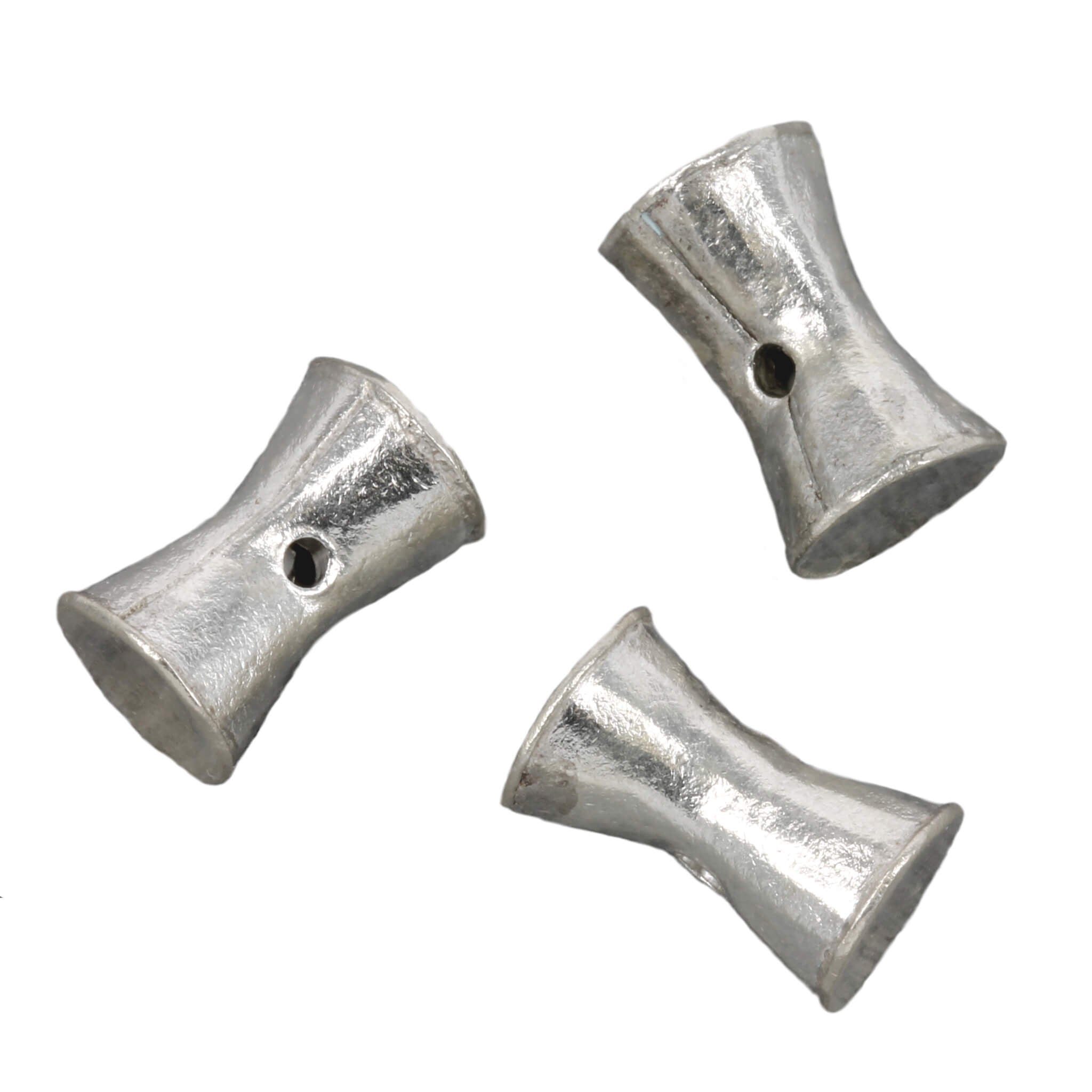 Inverted Drum Side-Drilled Bead in Sterling Silver 13x9x9mm ...